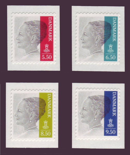 Denmark Scott # 1458-61 MNH, Queen Margrethe II from Northwind Stamps