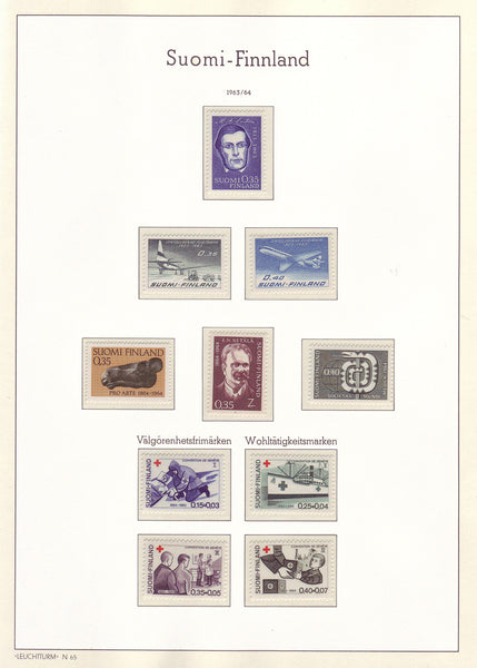 005 Definitive and Commemorative Stamps of Finland 1963/64 MNH ...
